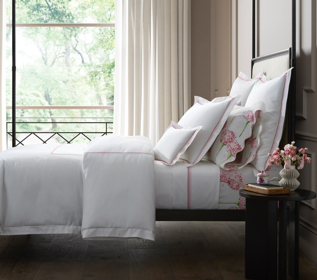 Amara Triple Pearl | Duvet Cover | Matouk @ Linen Society