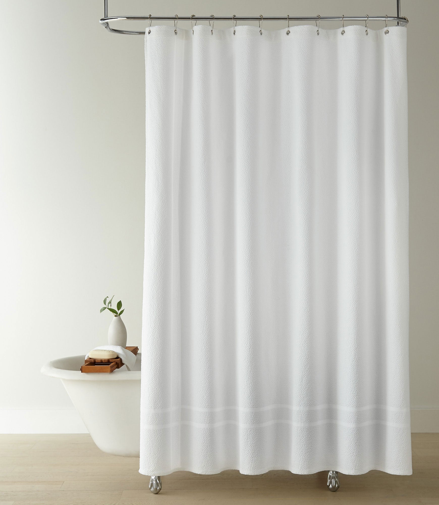 Montauk Matelassé Shower Curtain – Linen Society